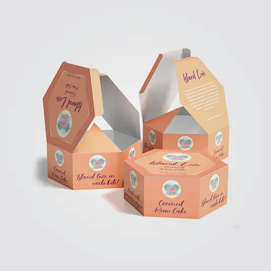 Custom Hexagon Boxes - Cheap Cardboard Hexagon Boxes